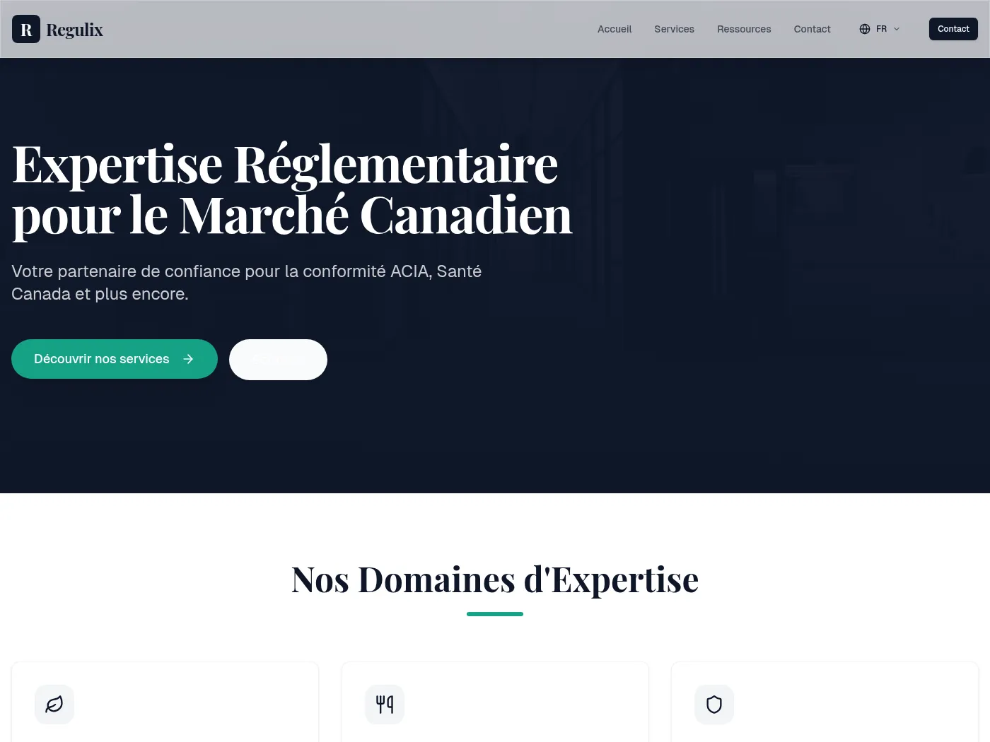 Regulix Consulting Site
