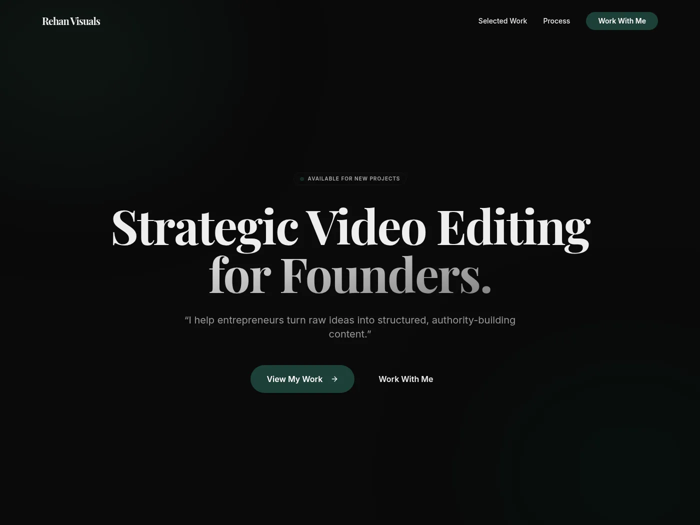 Rehan Visuals Site