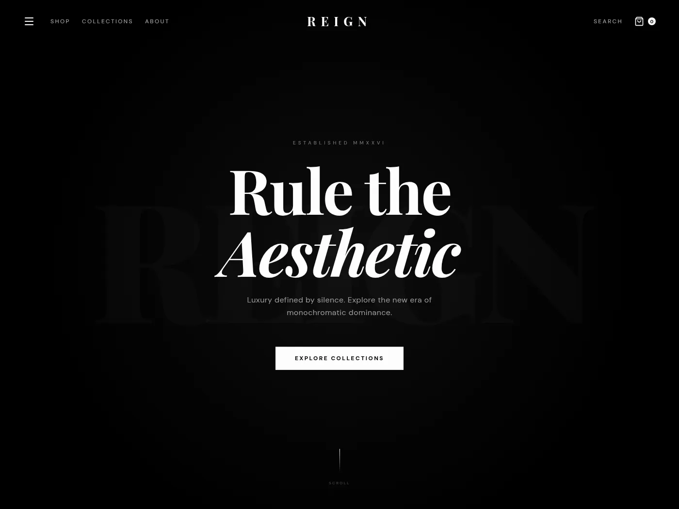 REIGN Luxury Fashion Site