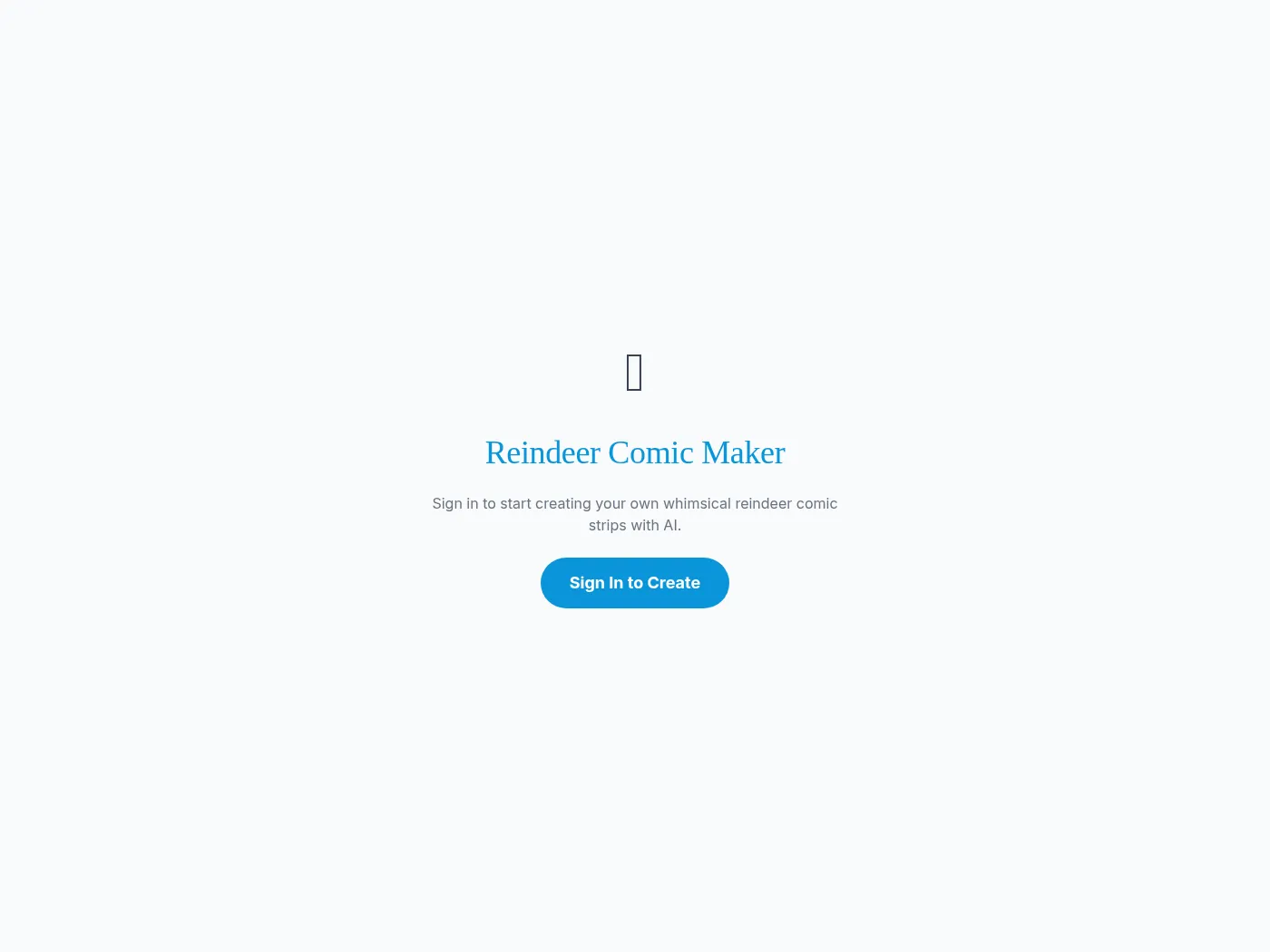 Reindeer Comic Maker