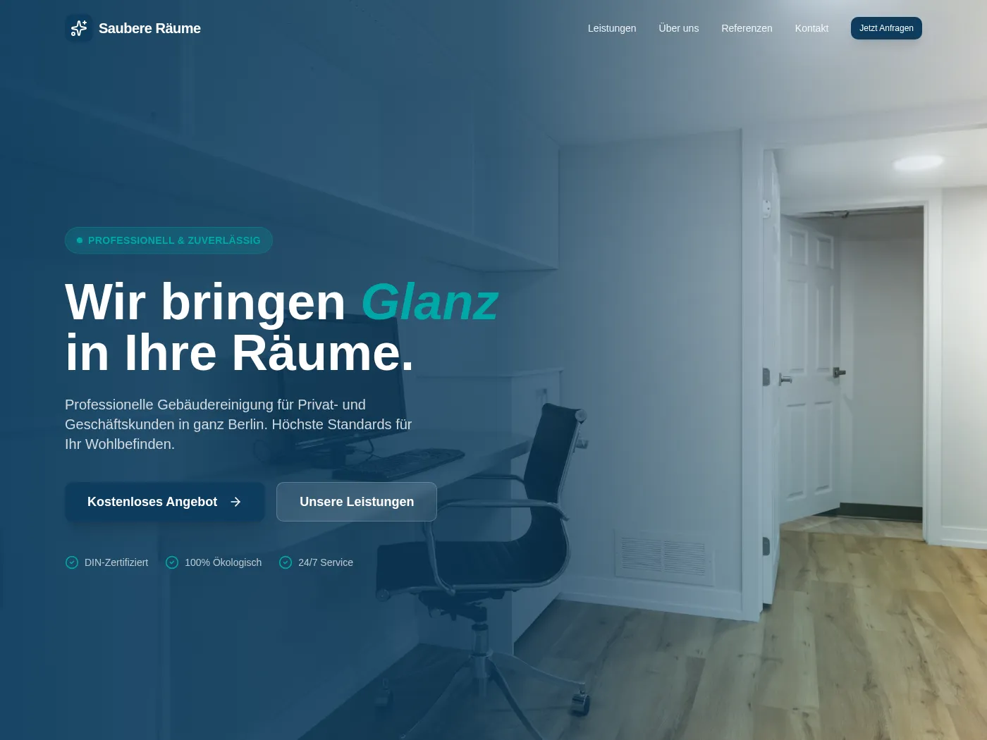 Saubere Räume Web