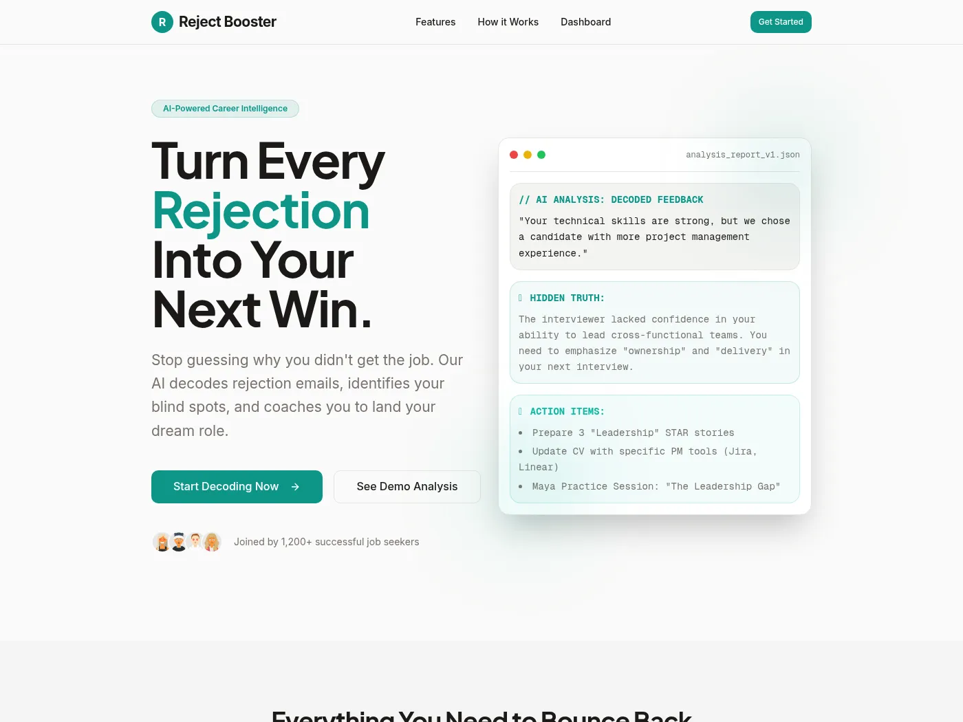 Reject Feedback Booster