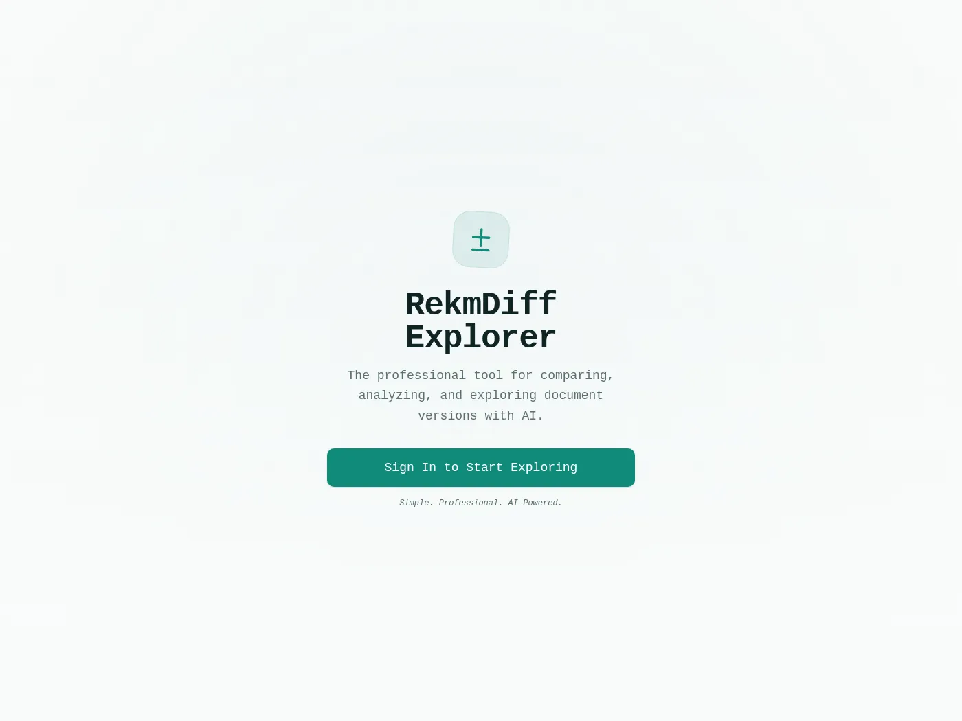 RekmDiff Explorer