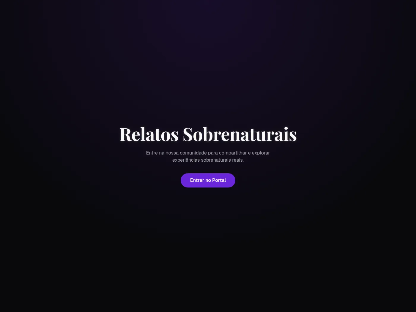 Relatos Sobrenaturais