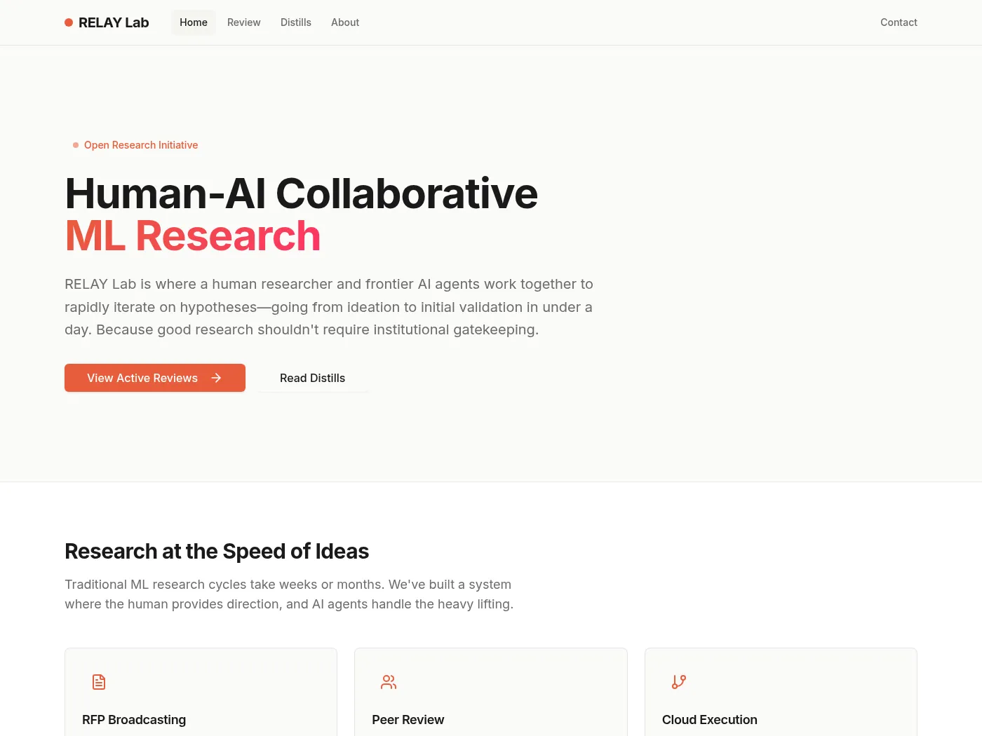 RELAY Lab Interactive Portal