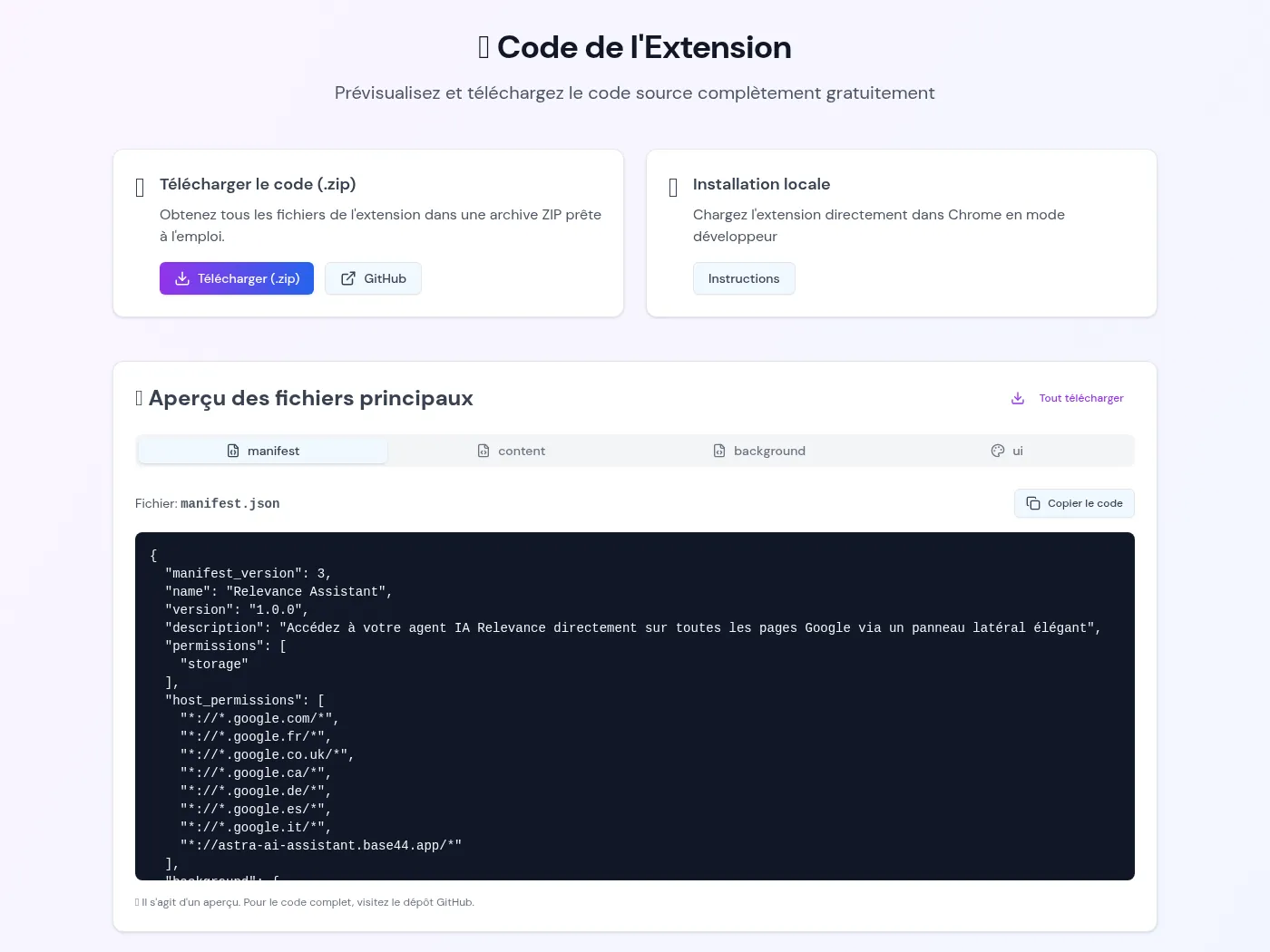 Relevance Assistant Chrome Extension