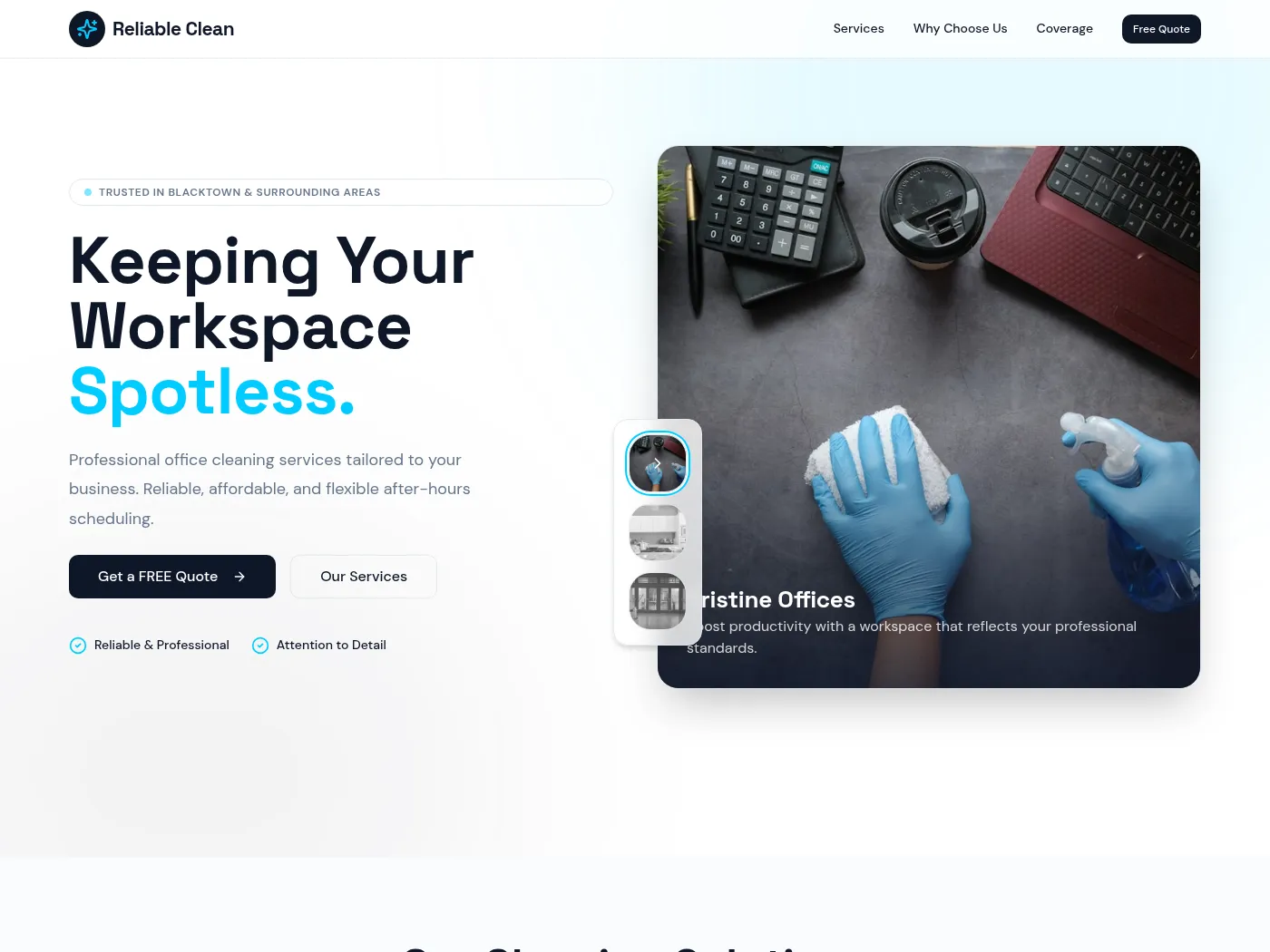 Reliable Clean Website