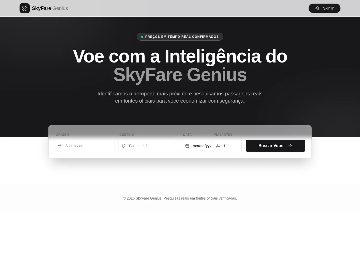 SkyFare Genius
