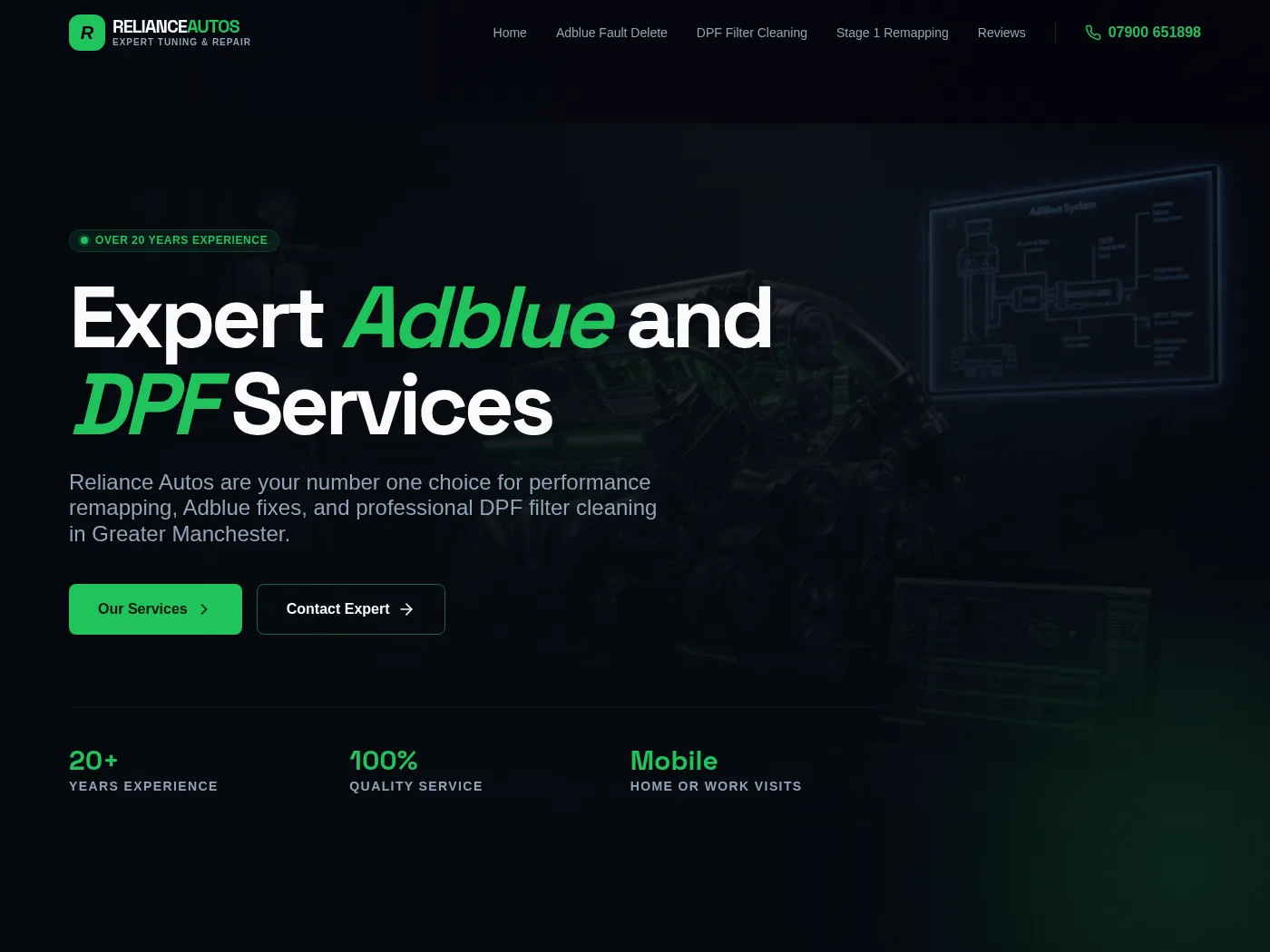 Reliance Autos Website