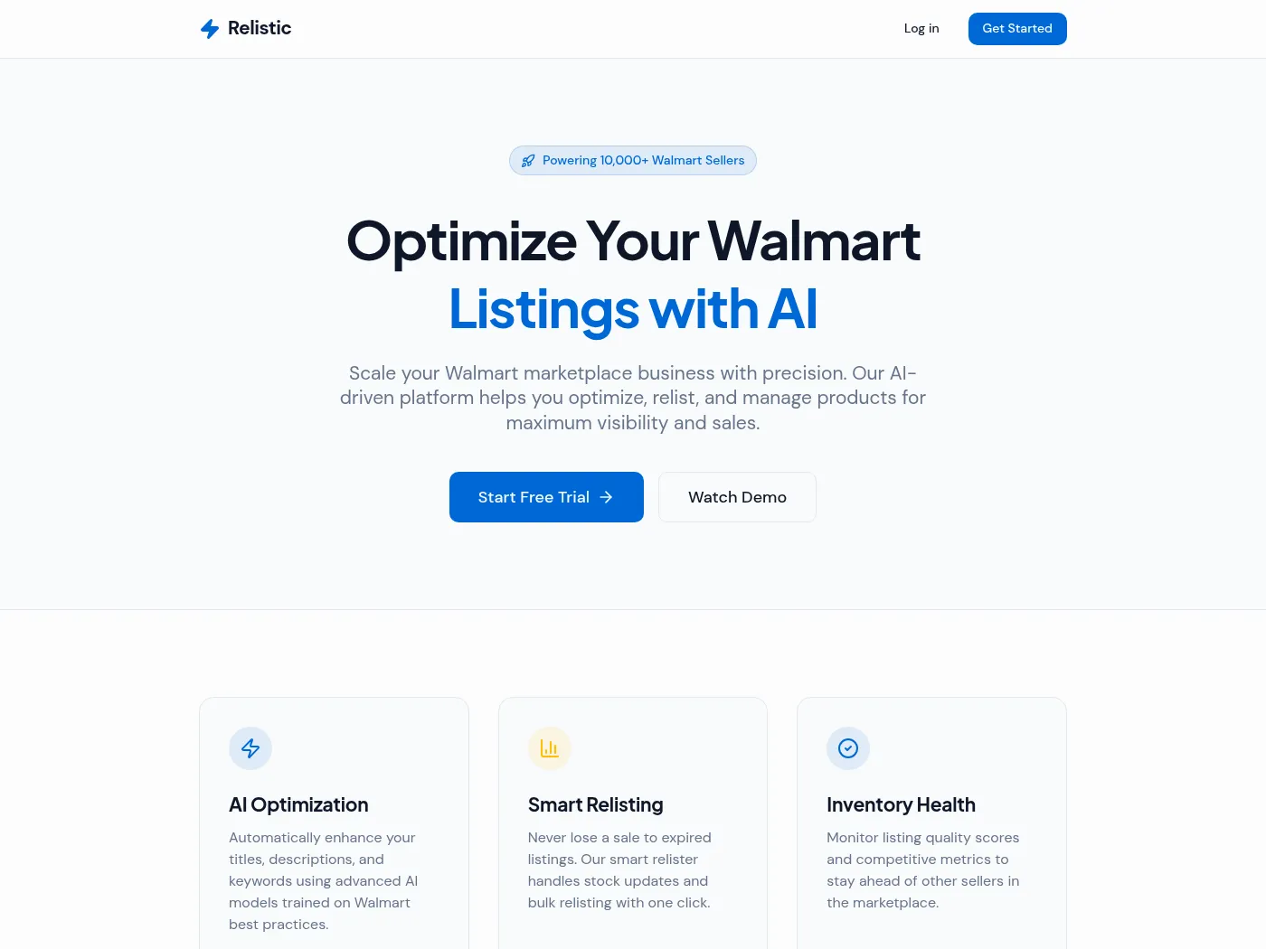 Relistic Walmart Optimizer