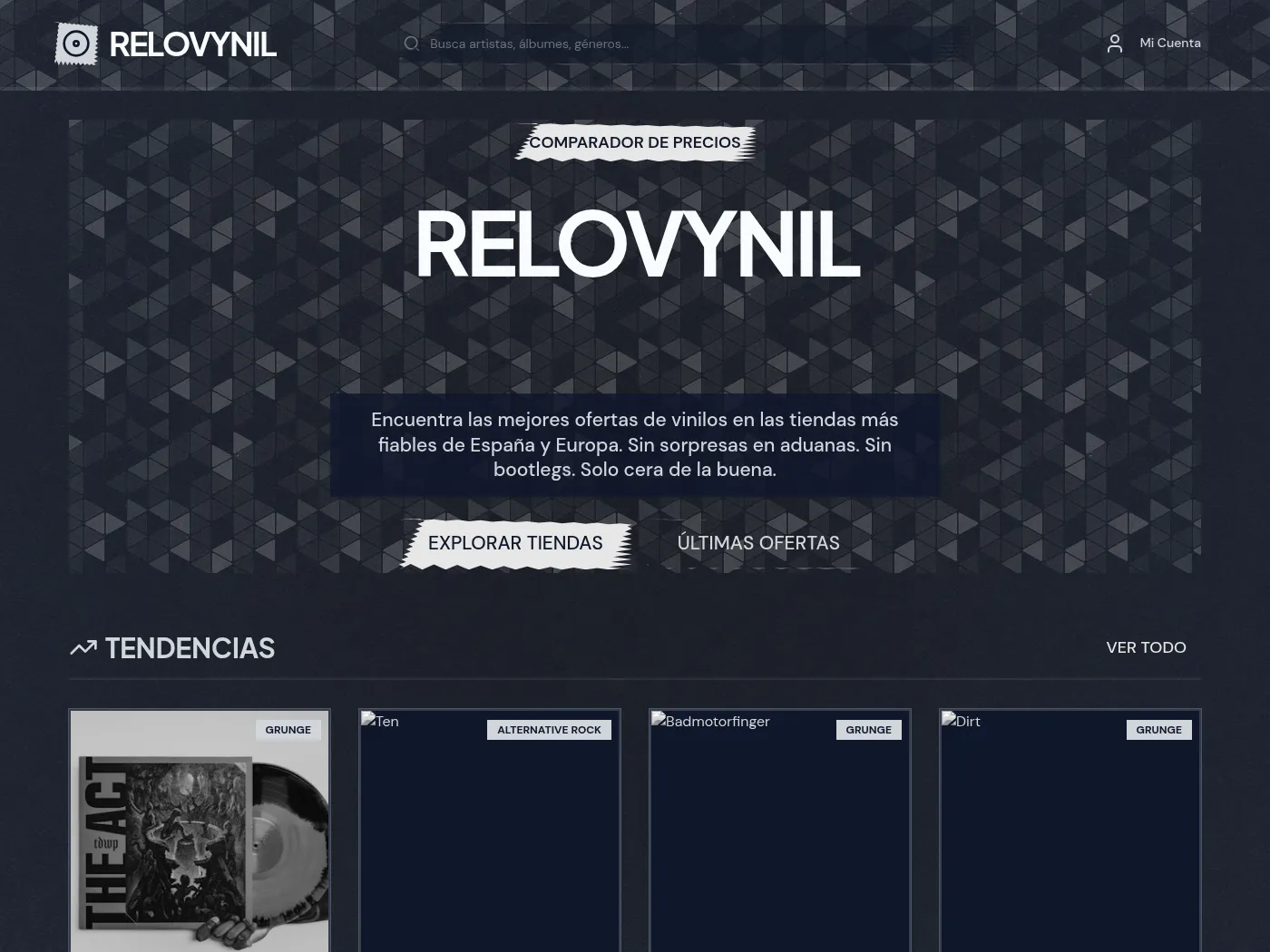 Relovynil Grunge Vinyl Shop