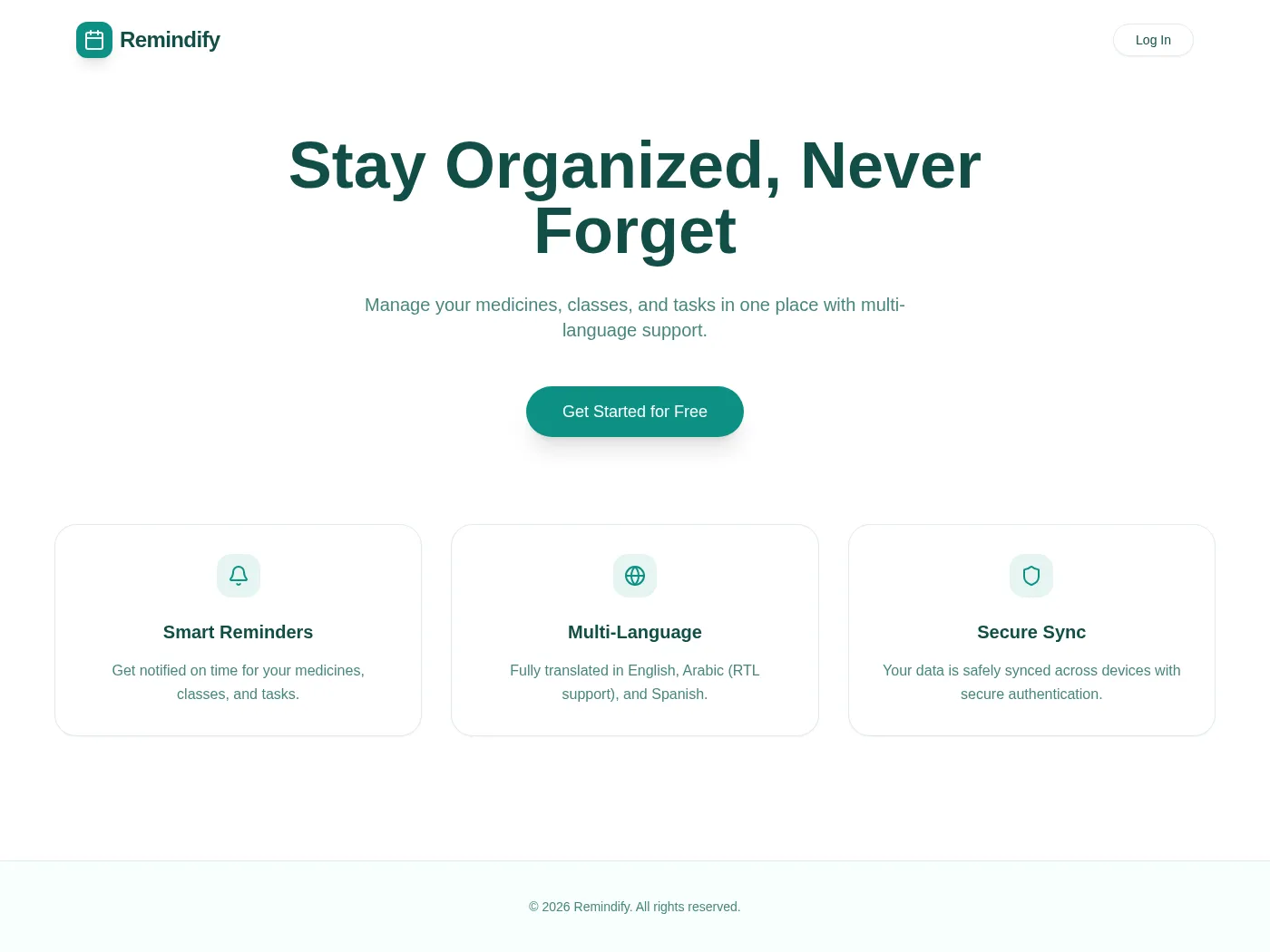 Remindify Scheduler