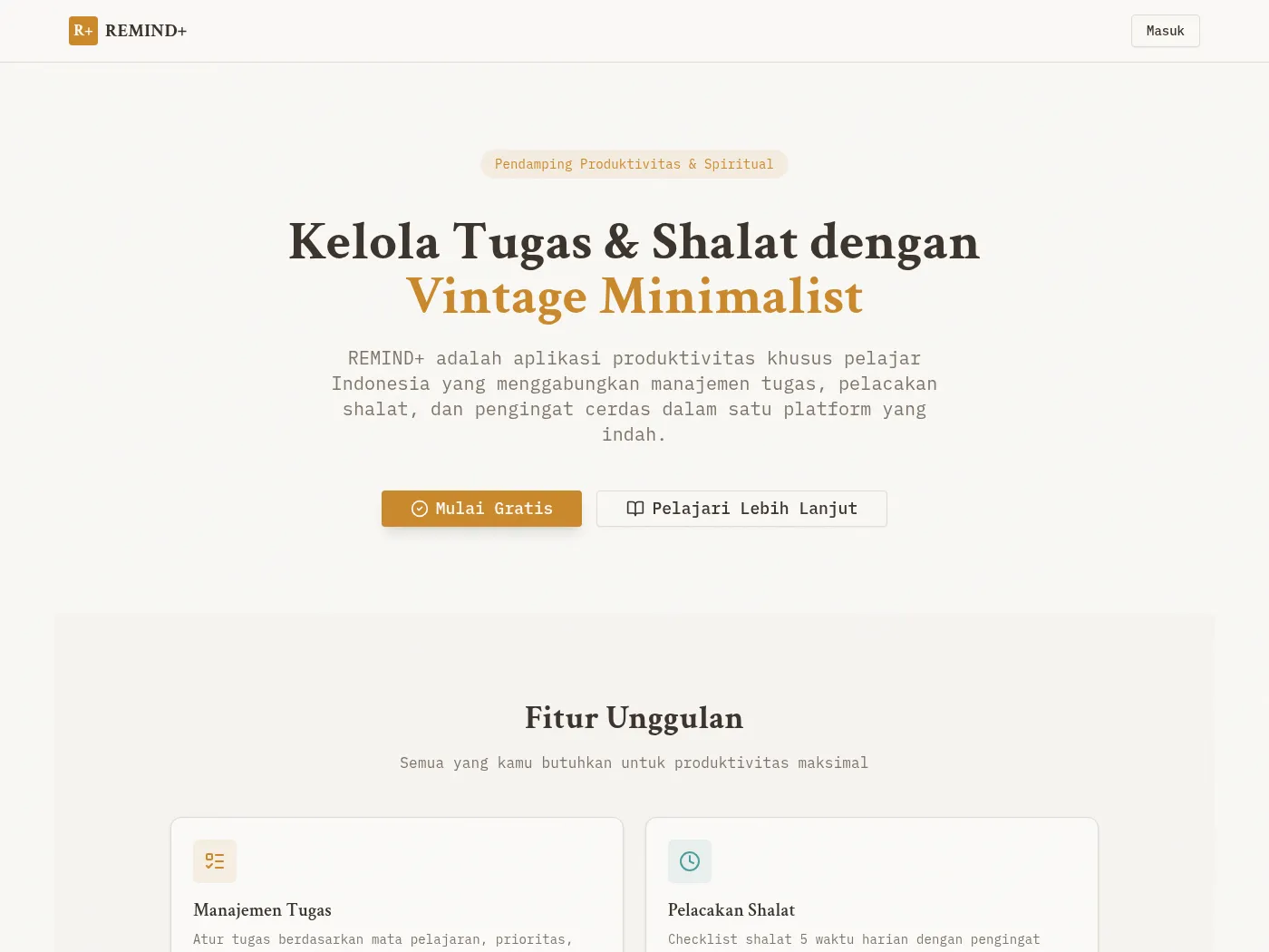 REMIND+ Productivity & Prayer