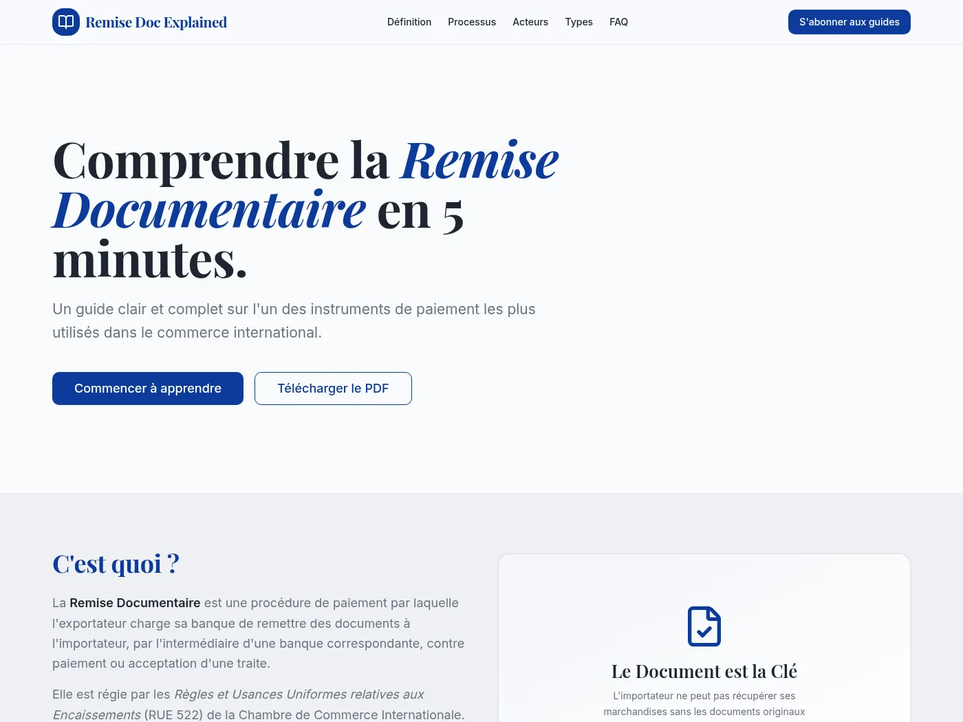 Remise Documentaire Explained