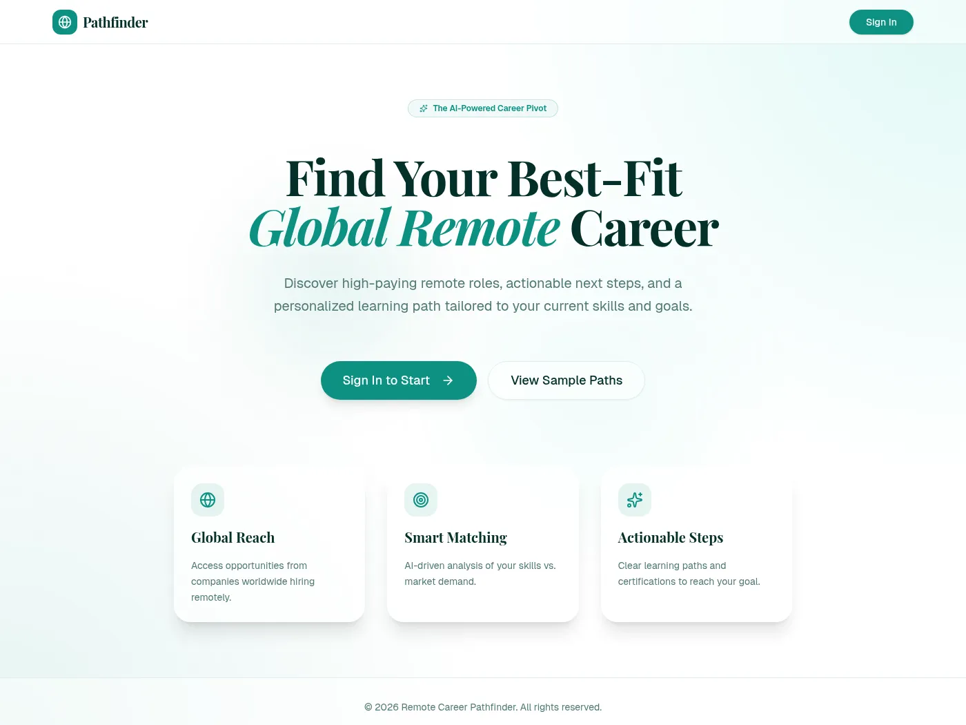 Remote Career Pathfinder