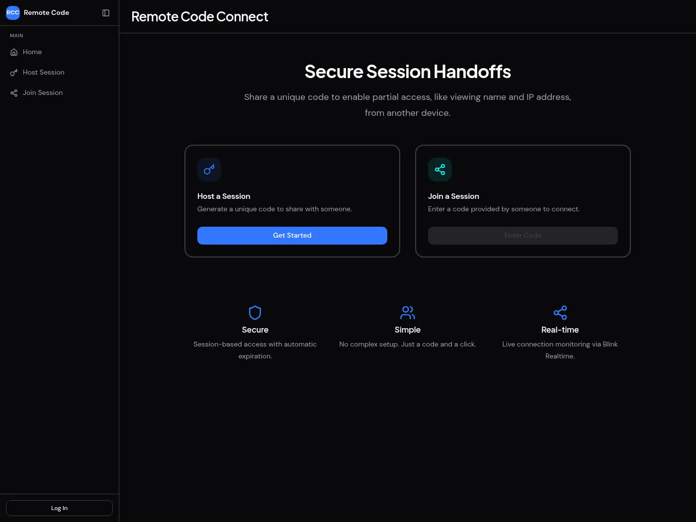 Remote Code Connect