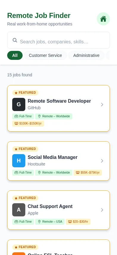 Remote Job Finder