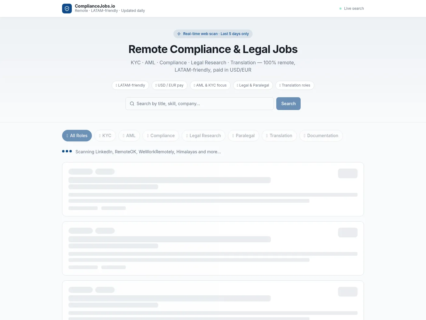 Remote Compliance Jobs Finder