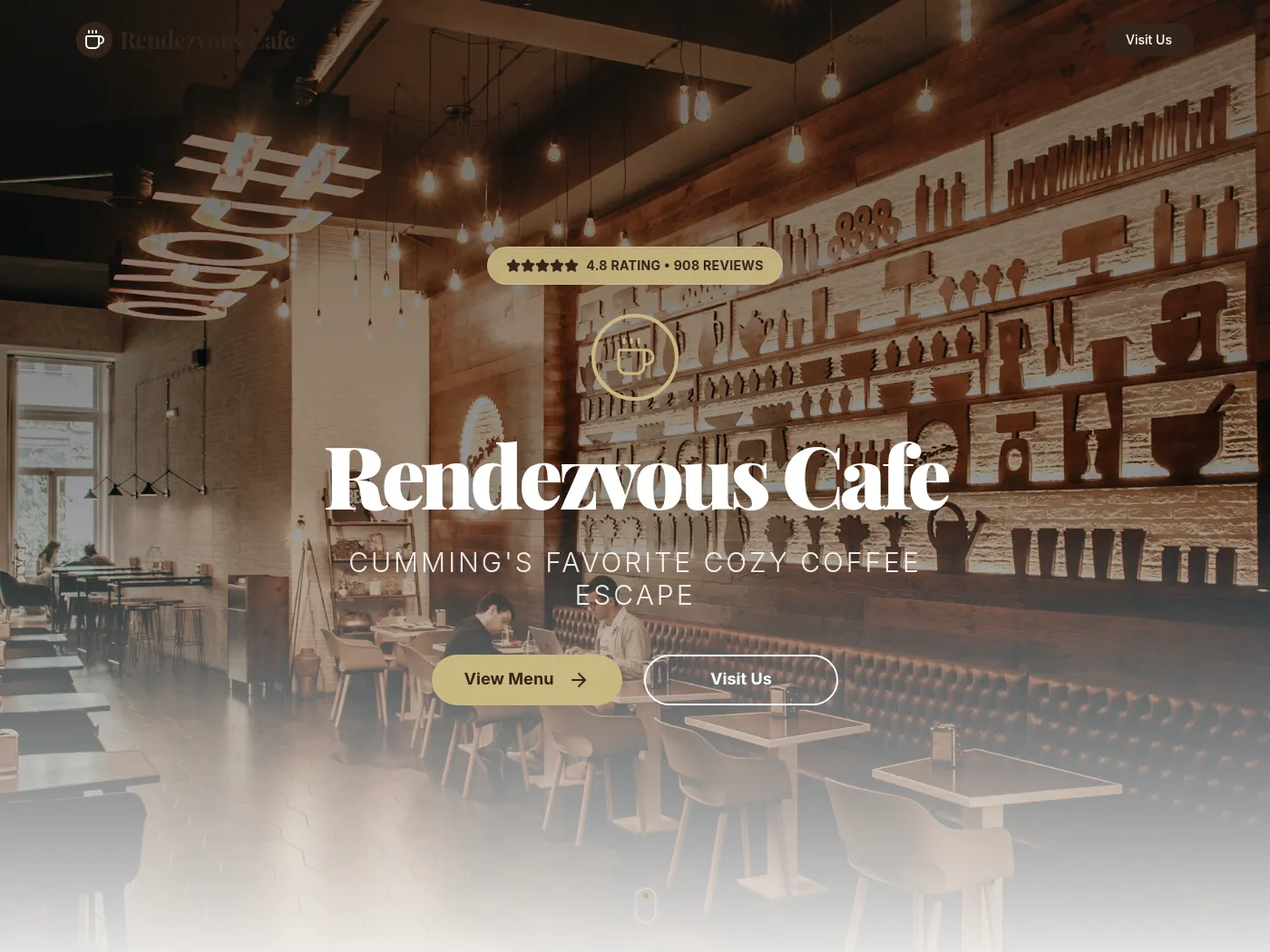 Rendezvous Cafe Web Experience