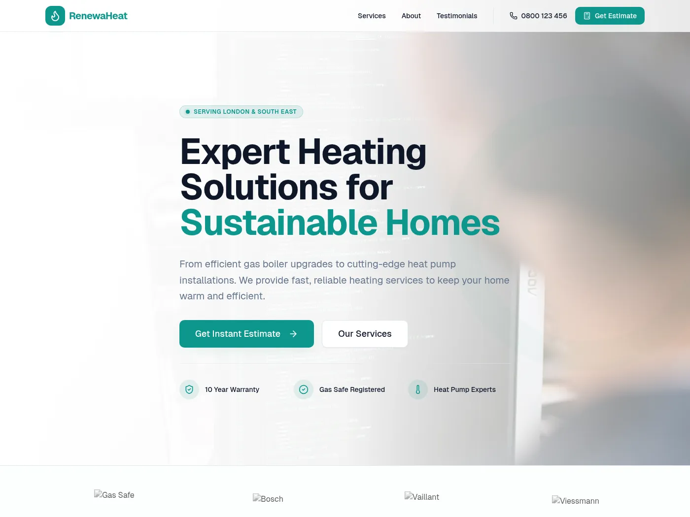 RenewaHeat Estimate Portal