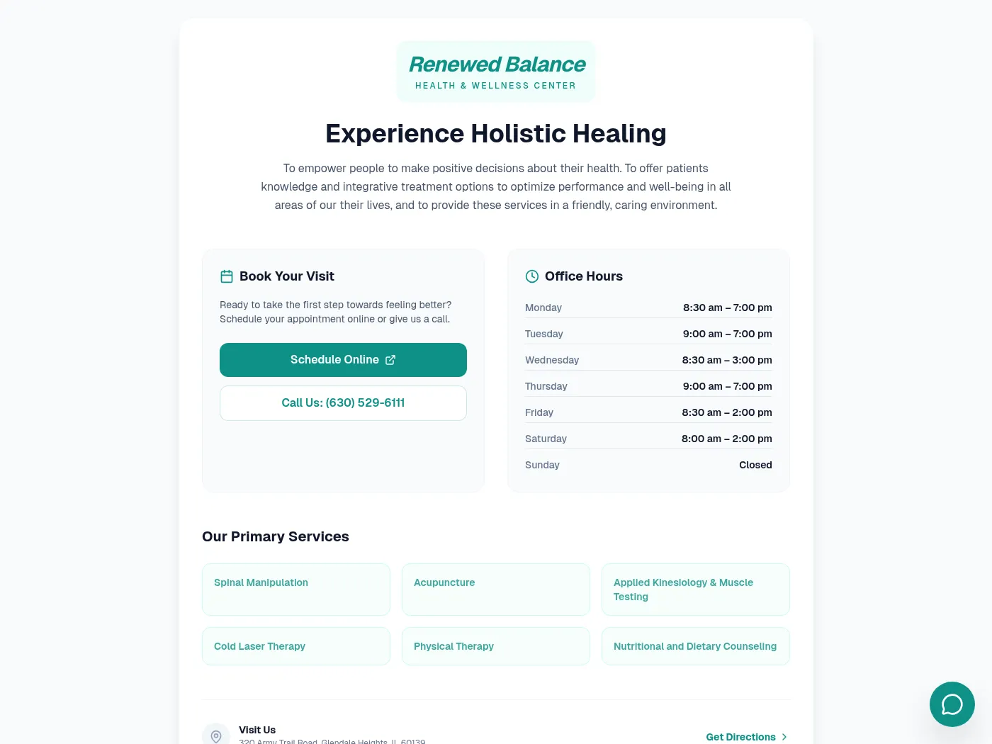 Renewed Balance AI Chat