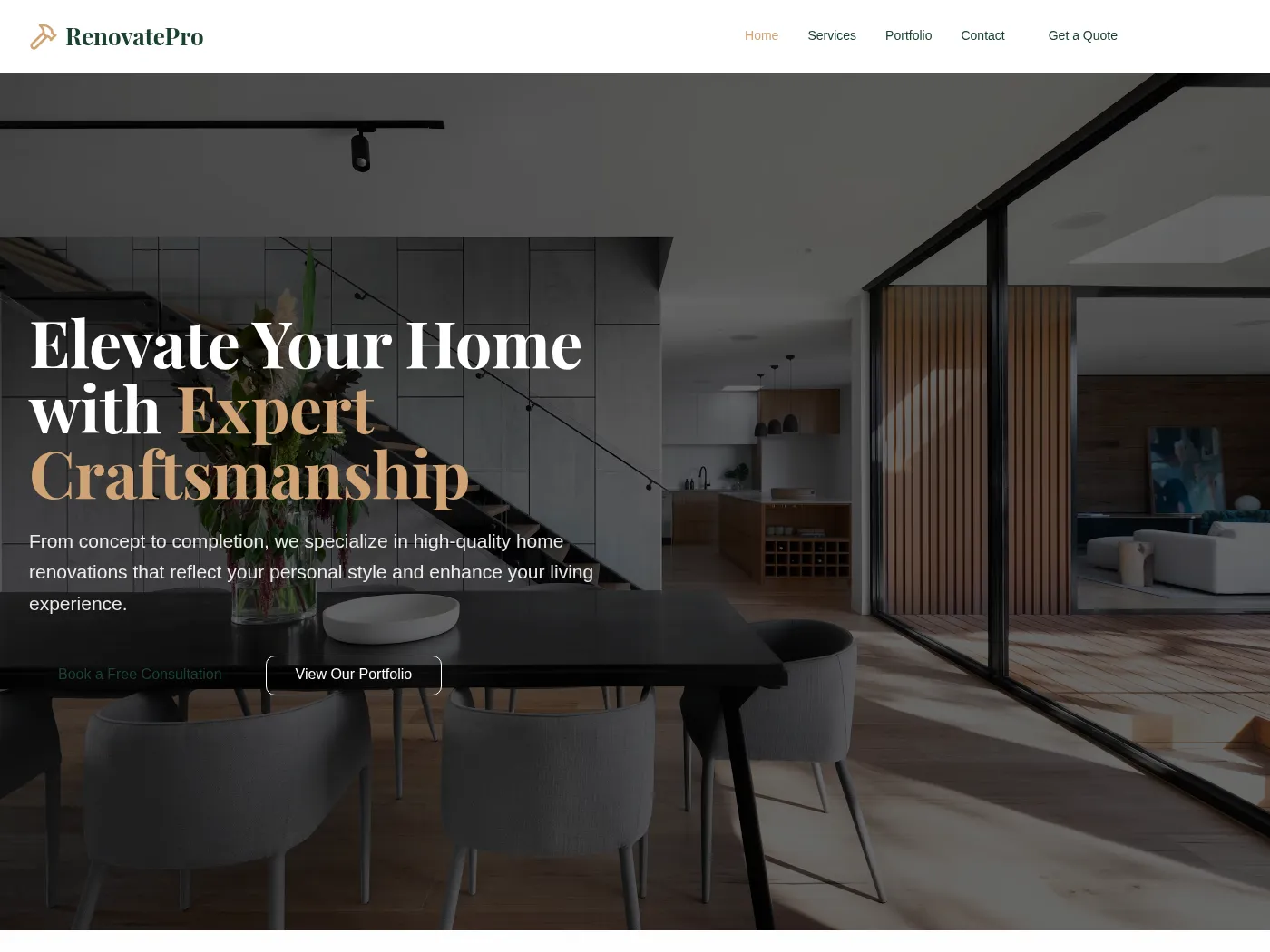 RenovatePro Website