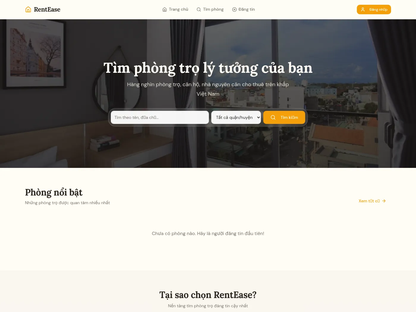 RentEase Homestay Portal