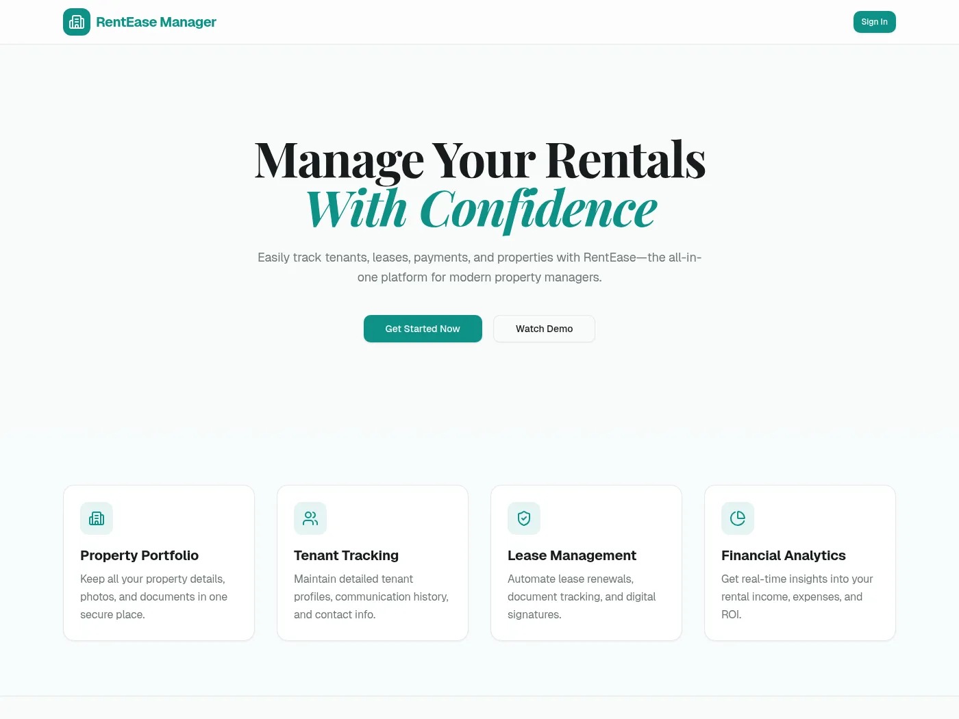 RentEase Manager