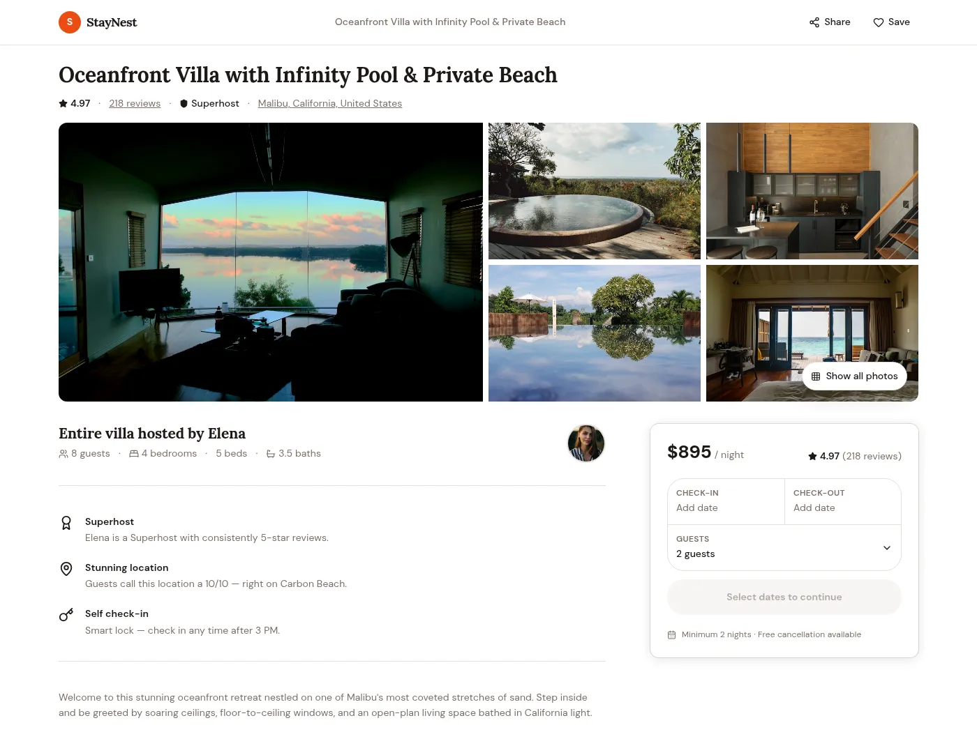 StayNest Property Website