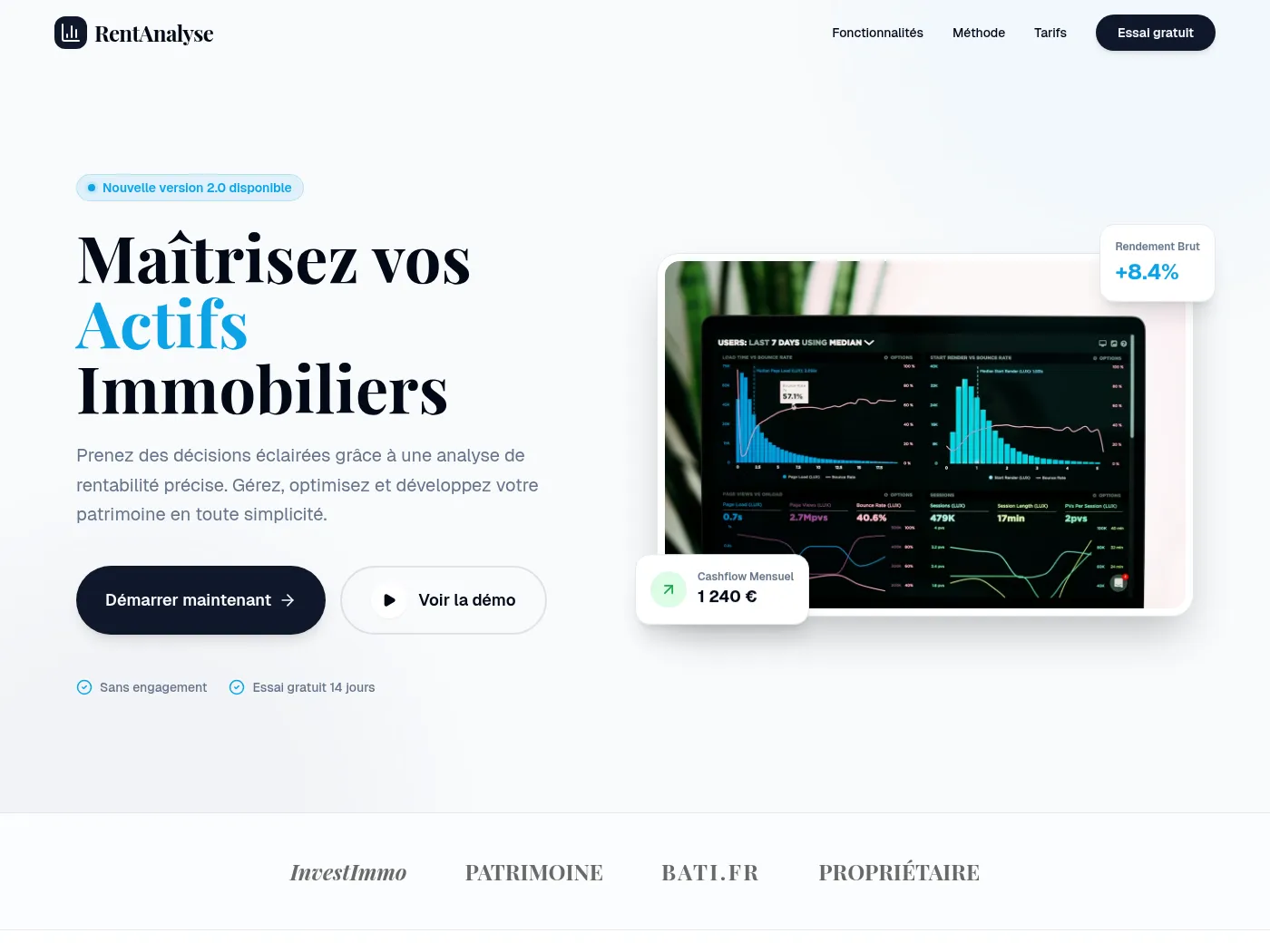 RentAnalyse Landing Page