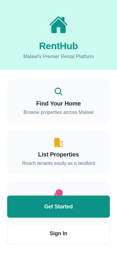 RentHub Malawi App