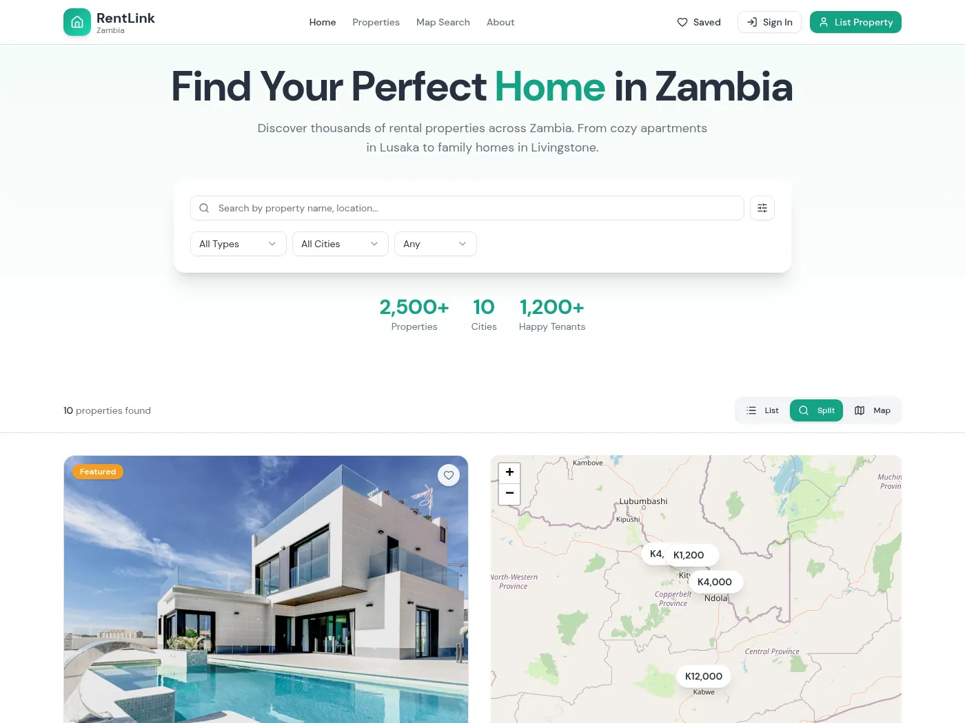 RentLink Zambia