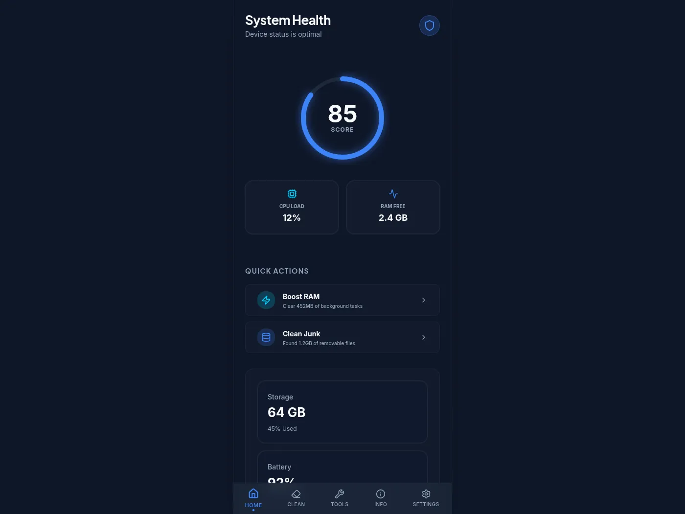 Repair & Clean Mobile App