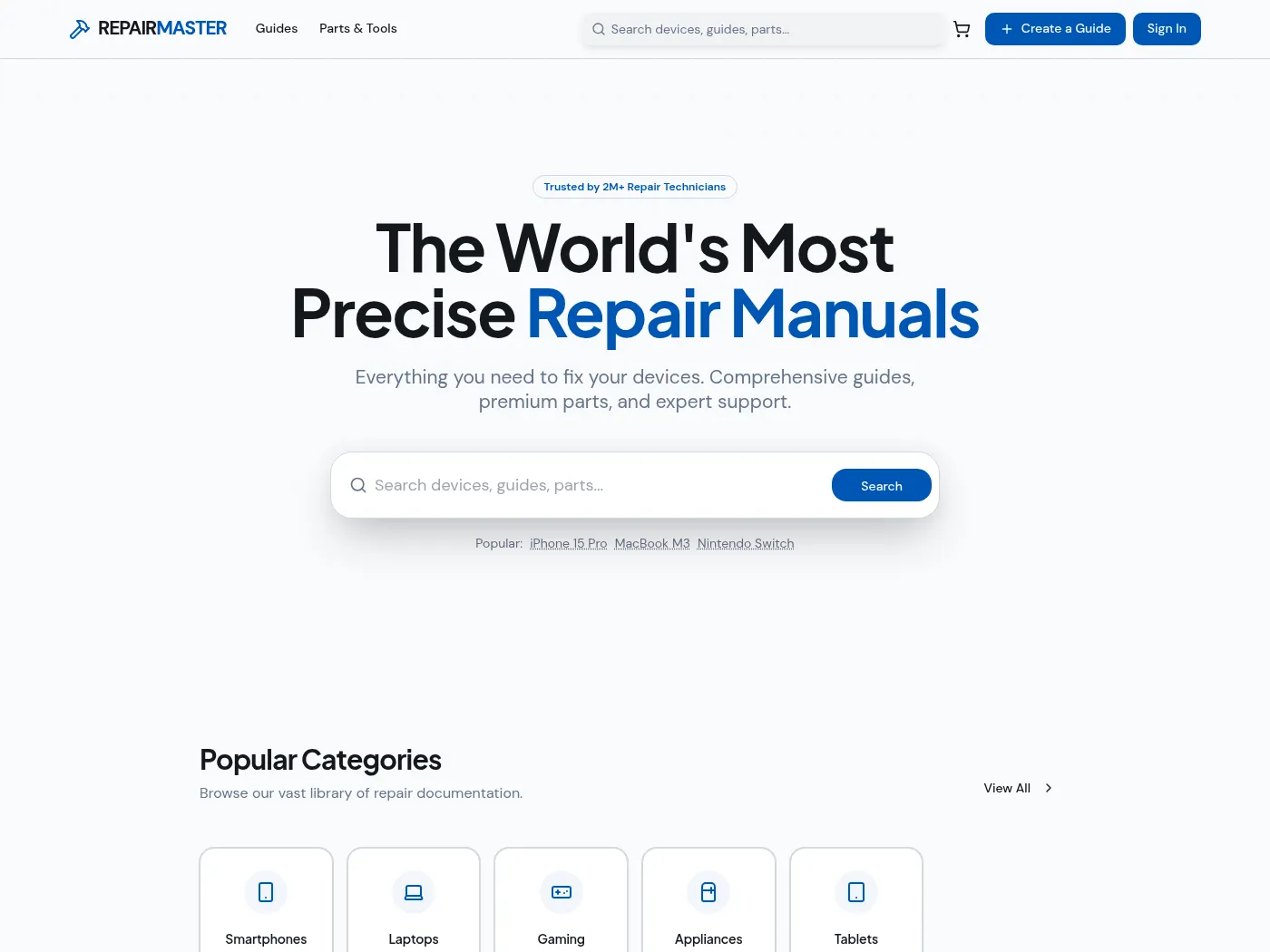 RepairMaster Platform