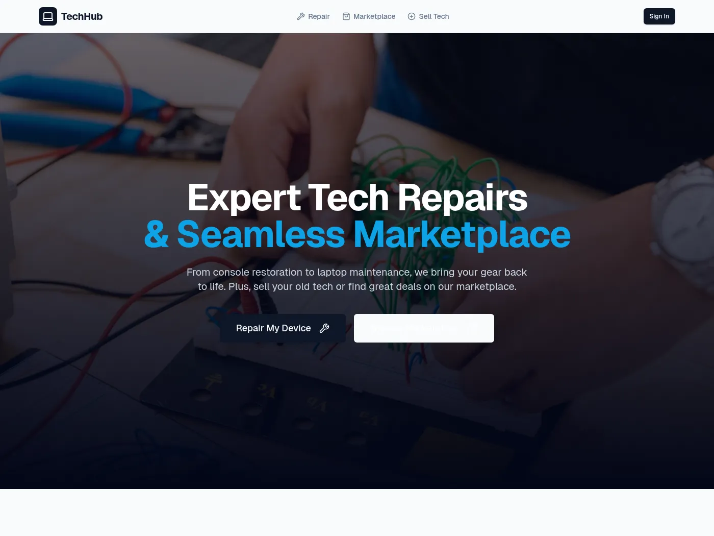 Tech Repair & Sell Hub