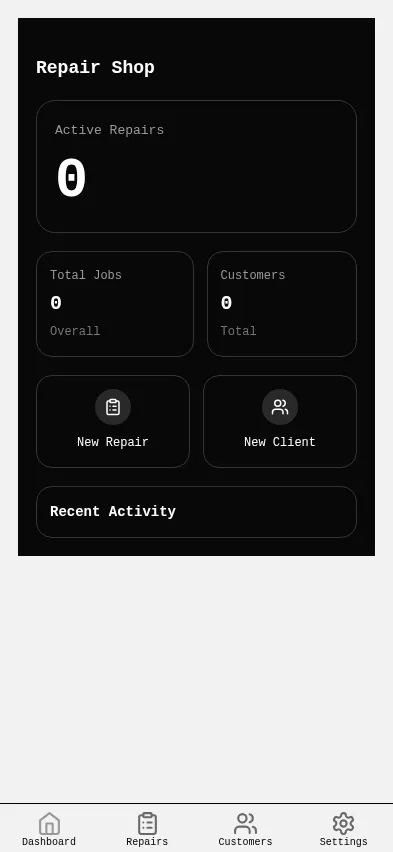 Repair Shop App