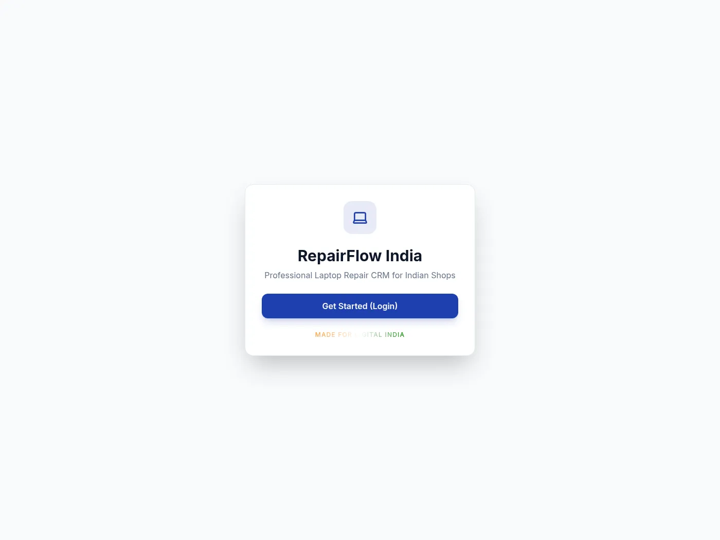 Laptop Repair CRM