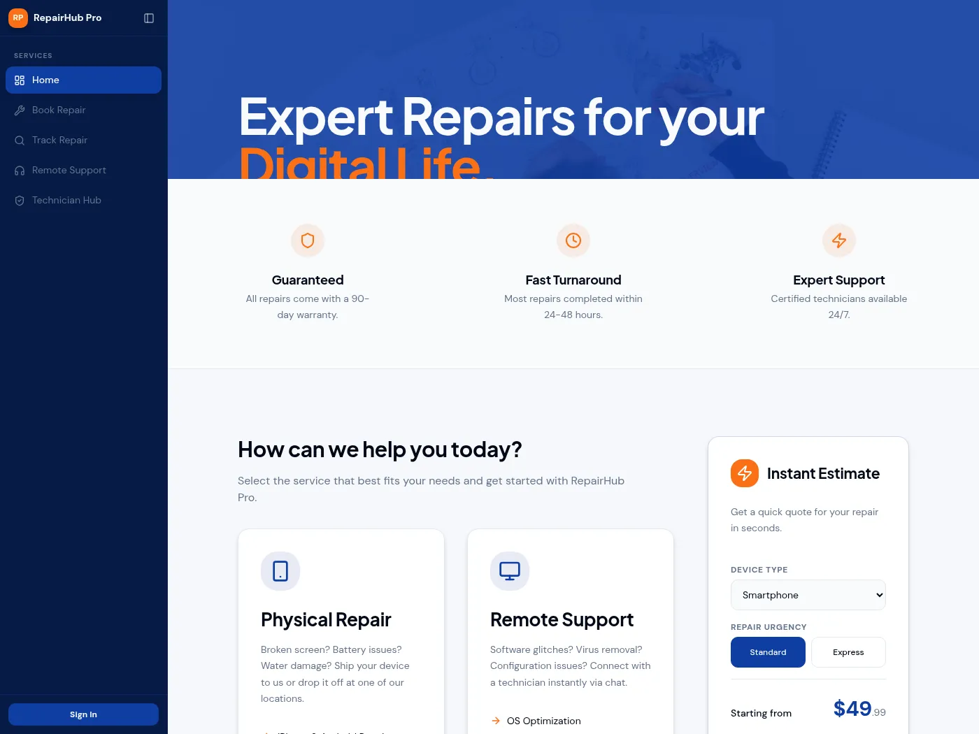 RepairHub Pro