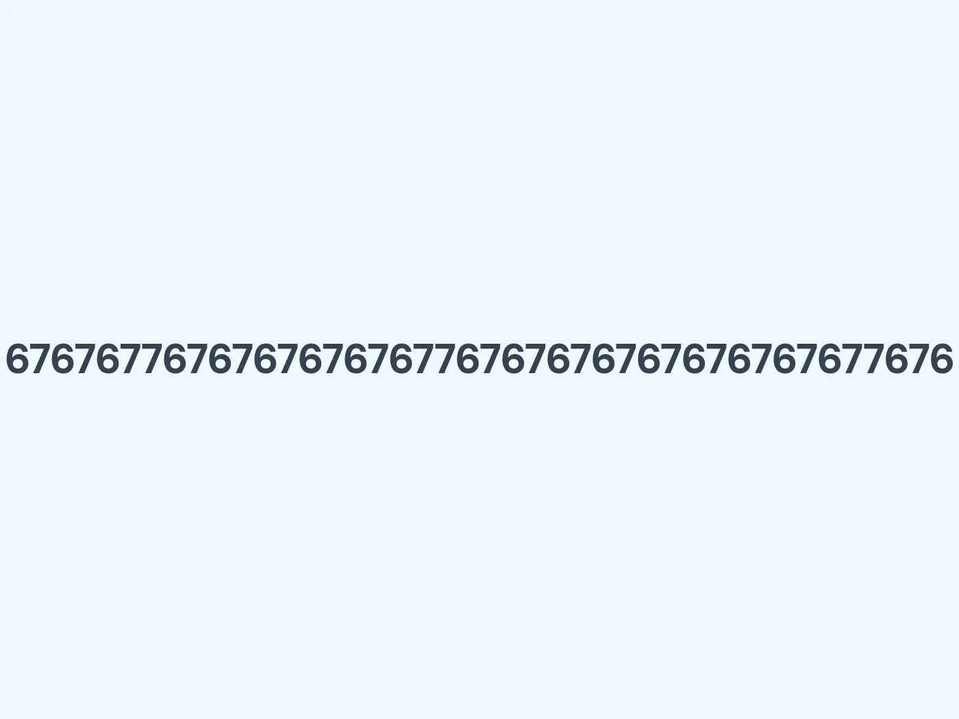 Repeating Number Display