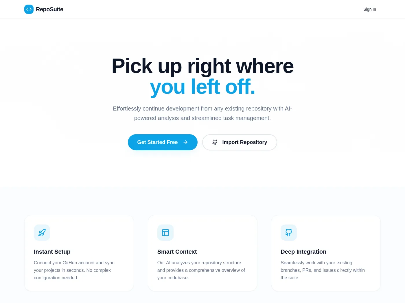 Repo Continuation Suite