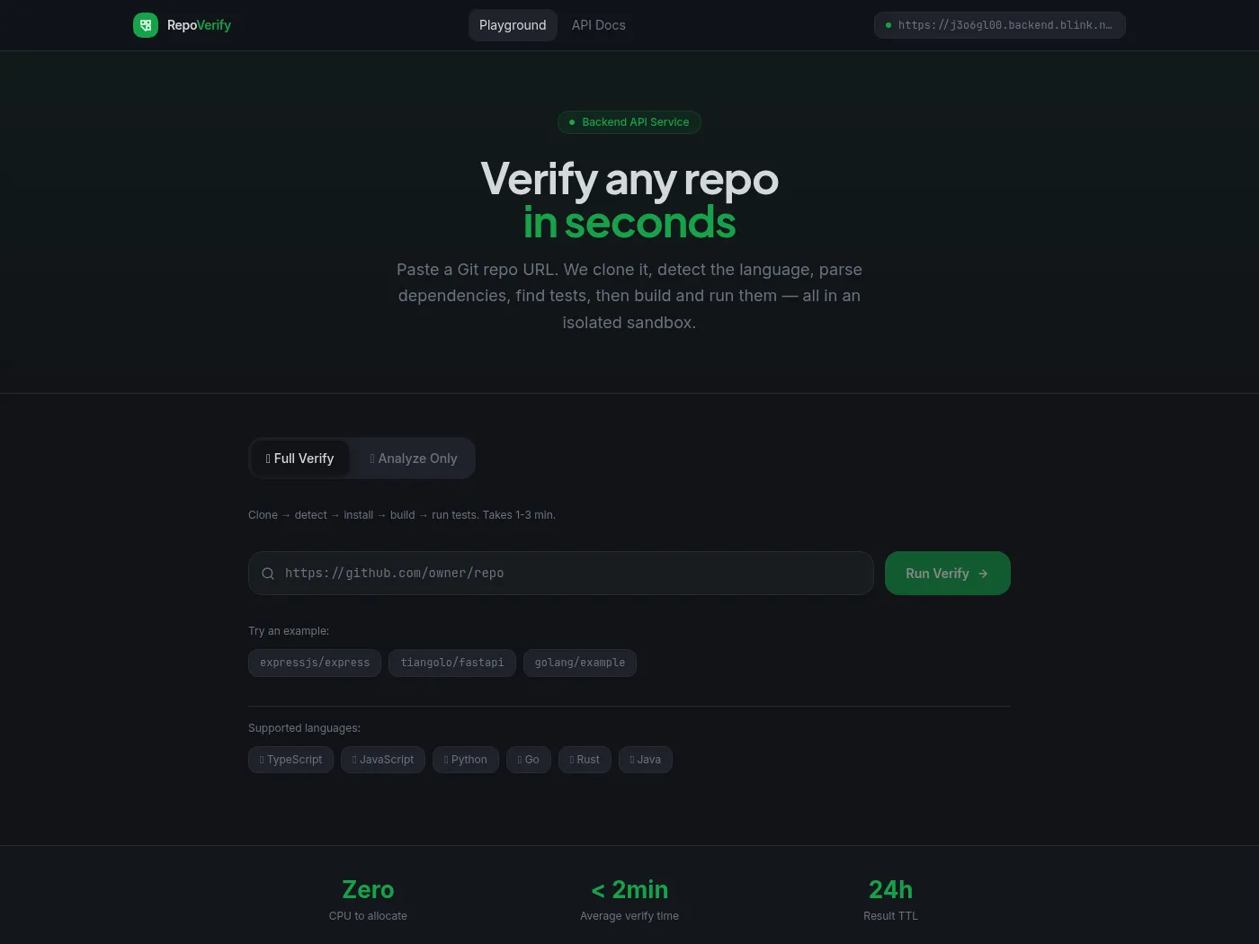 Repo Verify Engine