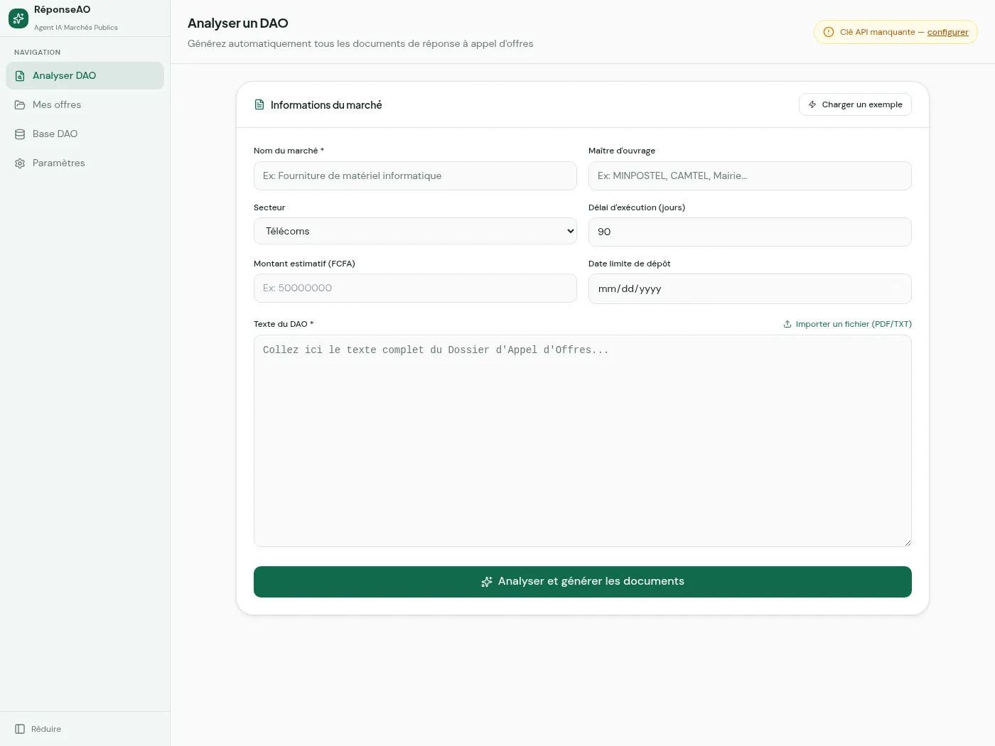RéponseAO — Public Bids AI