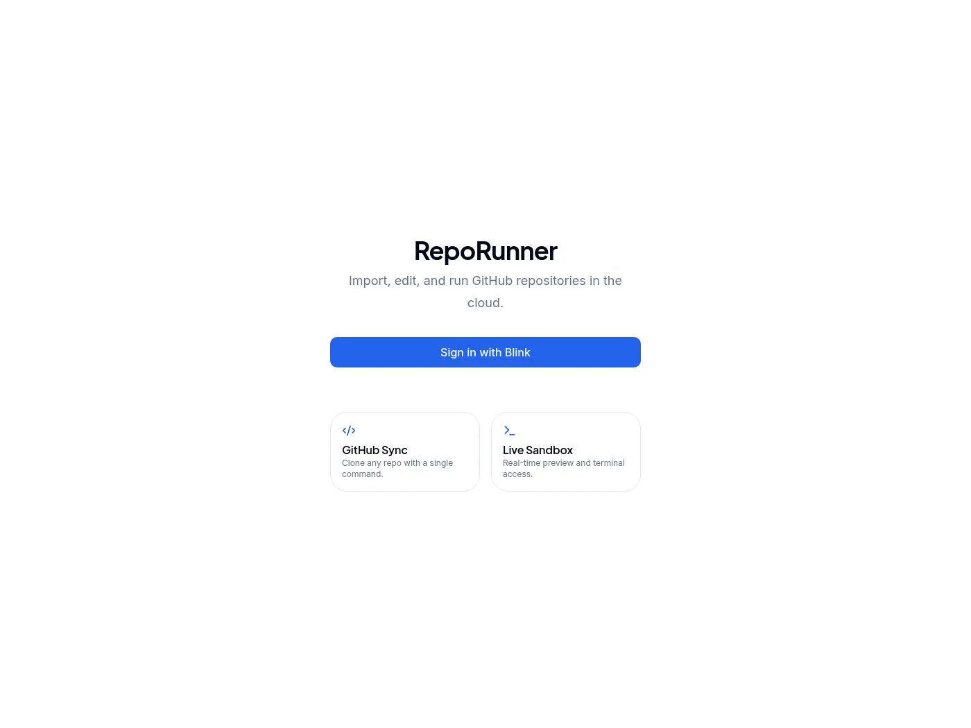 RepoRunner App