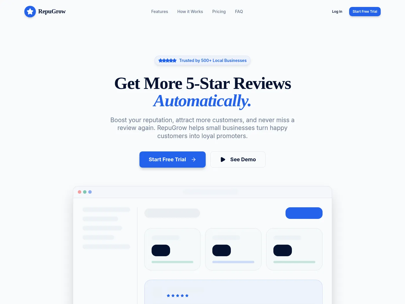 RepuGrow SaaS Website