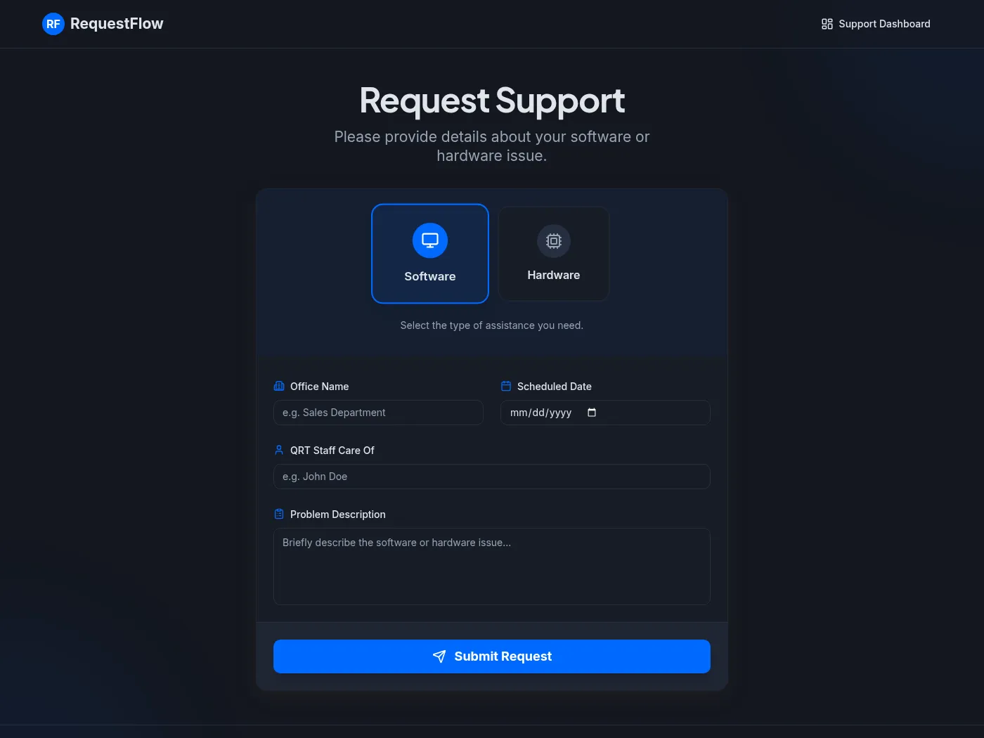 RequestFlow Portal