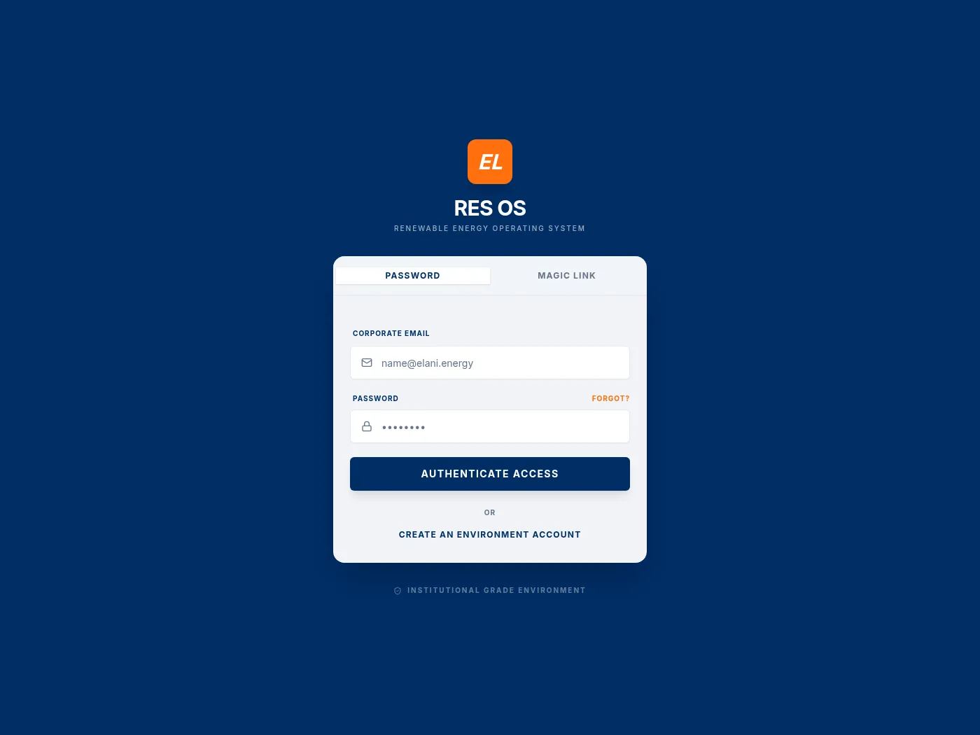 ELANI Energy - RES OS Prototype