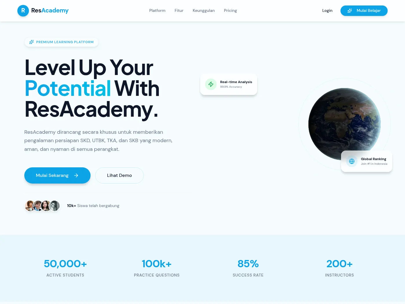 ResAcademy Premium Landing