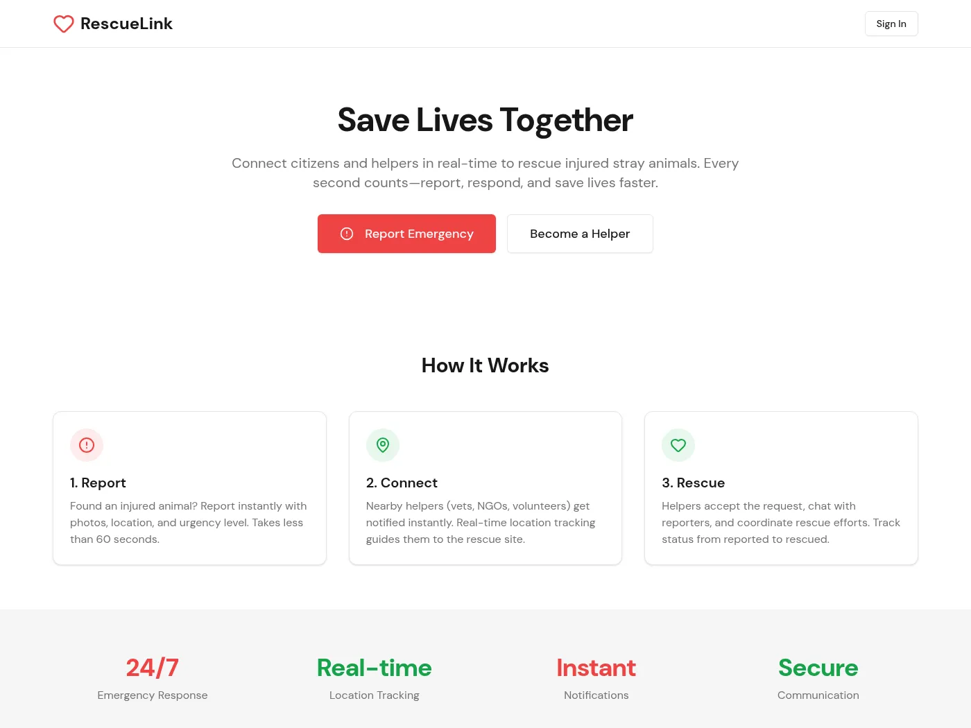 RescueLink Platform