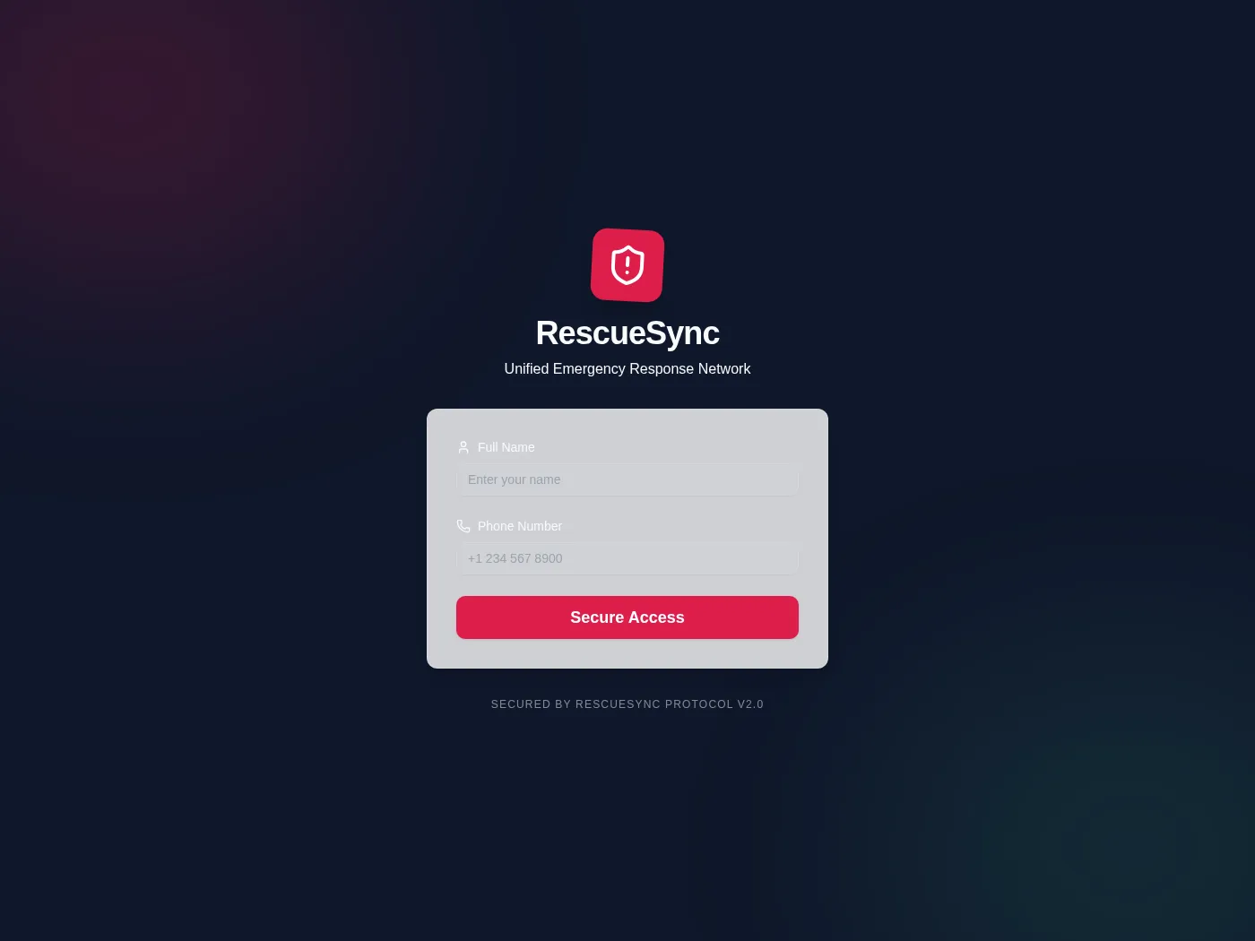 RescueSync Platform