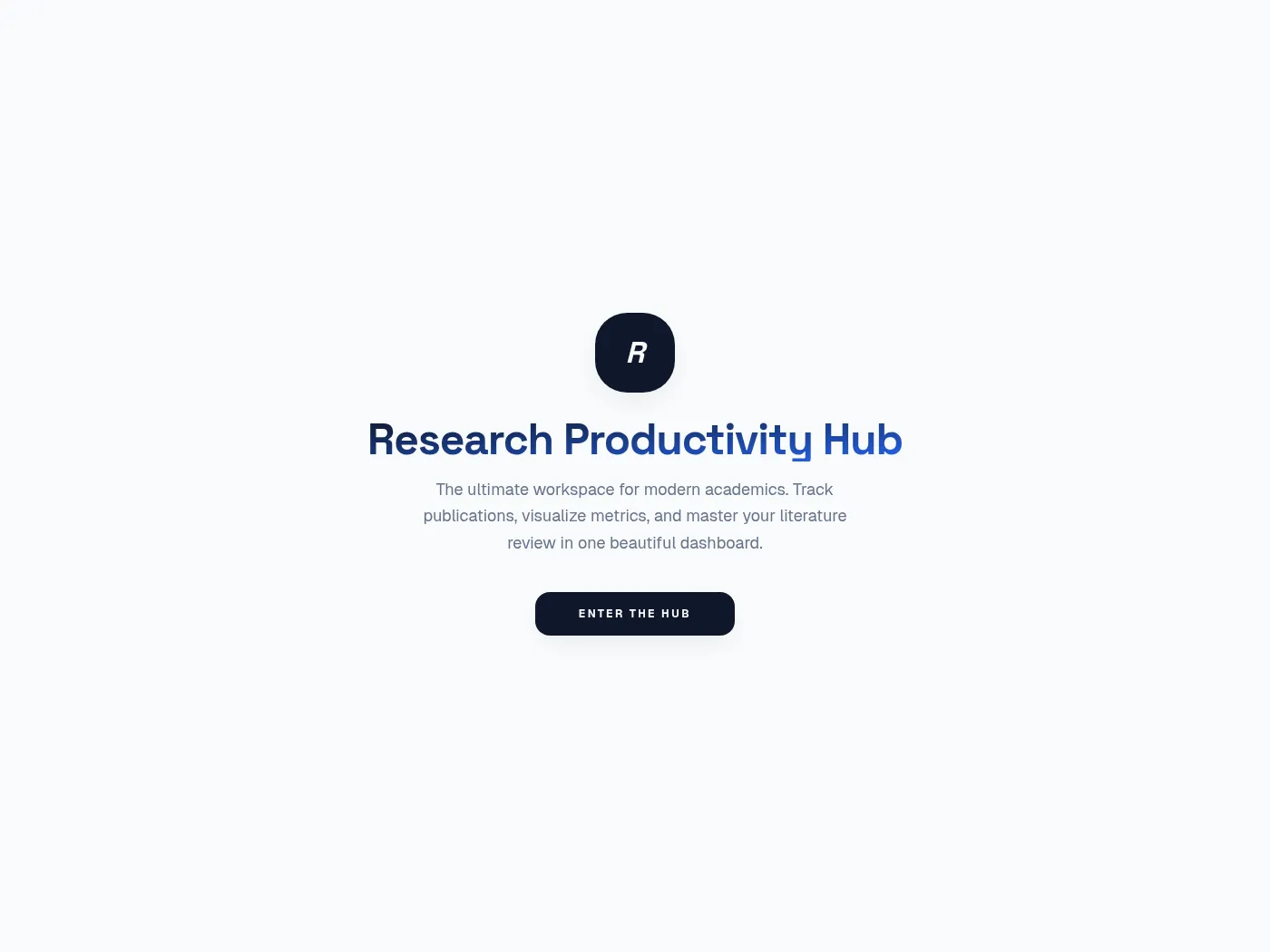 Research Productivity Hub